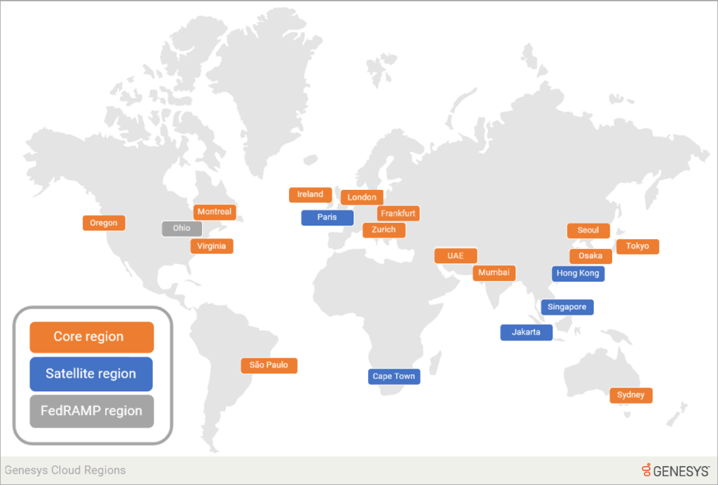 Genesys Cloud용 AWS 리전 - Genesys Cloud Resource Center