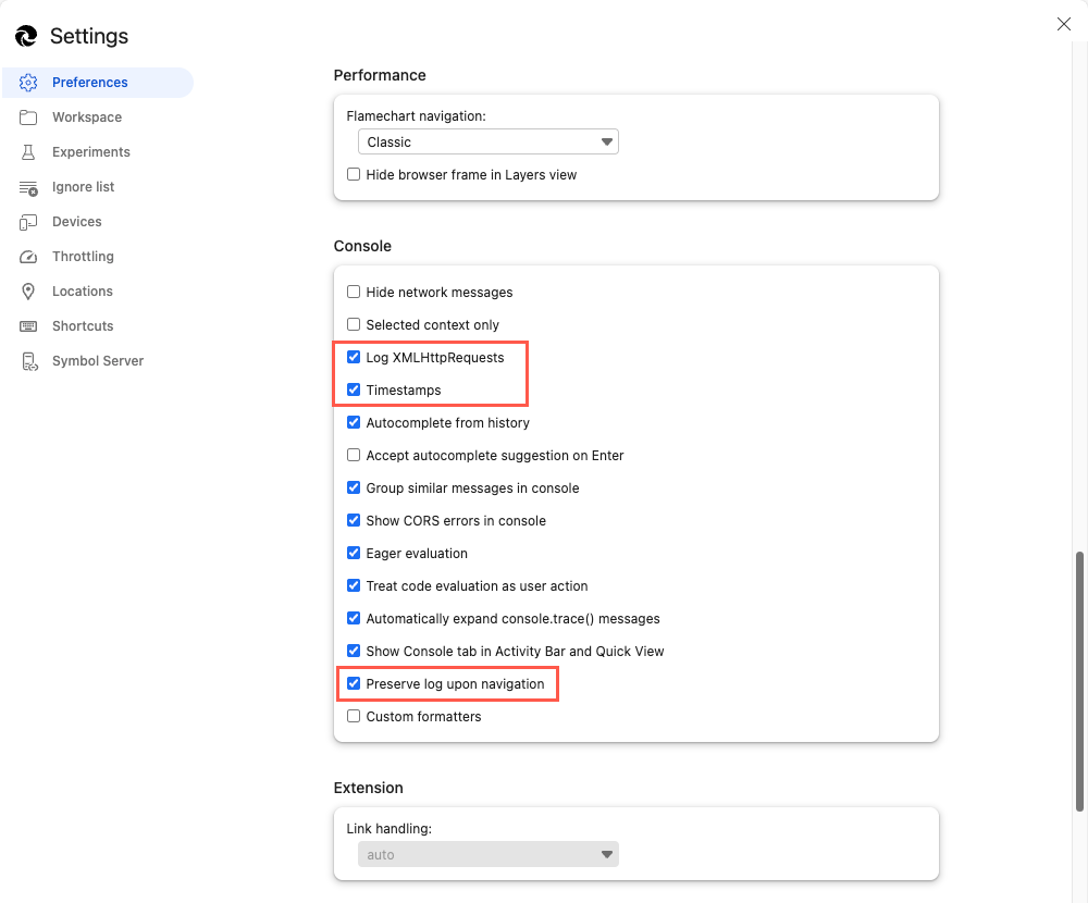 Microsoft Edge 콘솔 로그 수집 - Genesys Cloud 리소스 센터